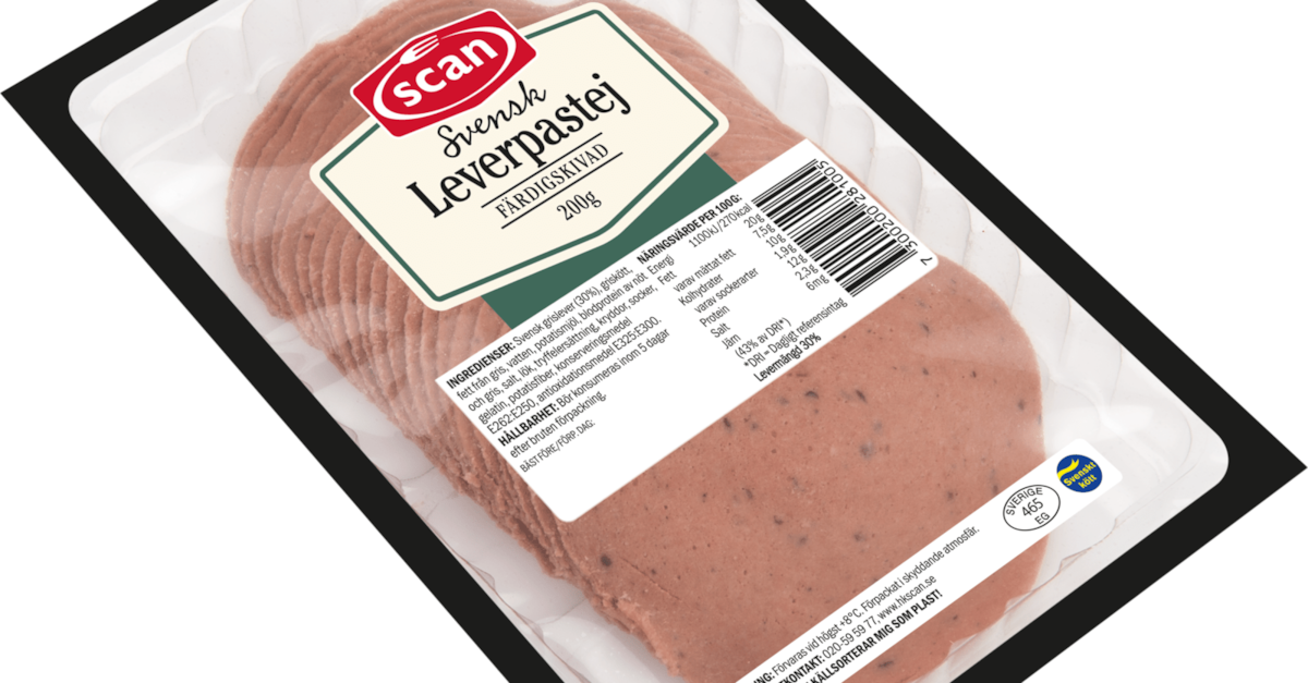 Leverpastej skivad 200g - Scan Sverige Foodservice